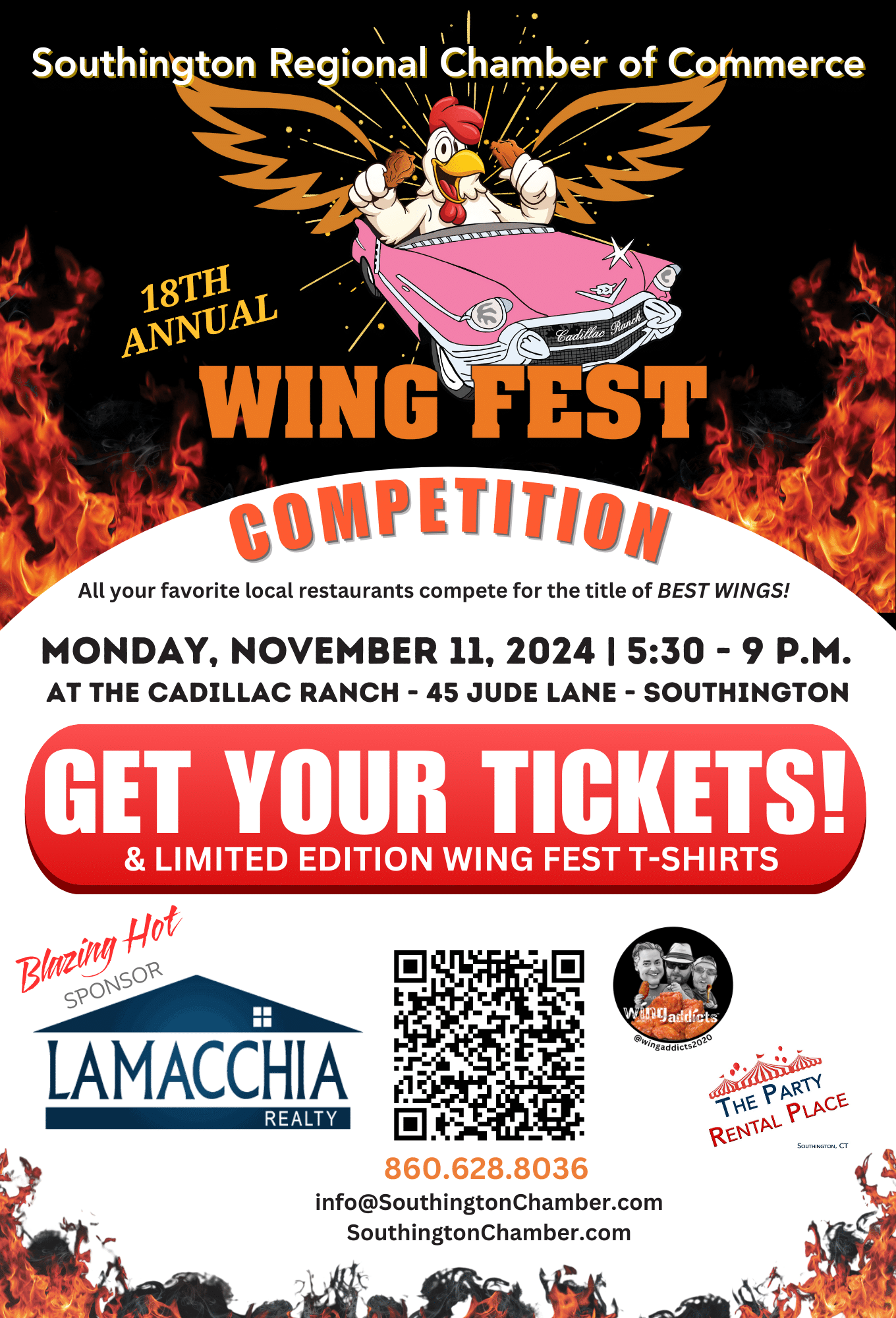 18th ANNUAL Southington Chamber WING FEST COMPETITION - Cadillac Ranch ...